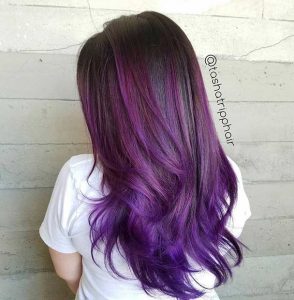 41 Bold and Trendy Dark Purple Hair Color Ideas - StayGlam - StayGlam