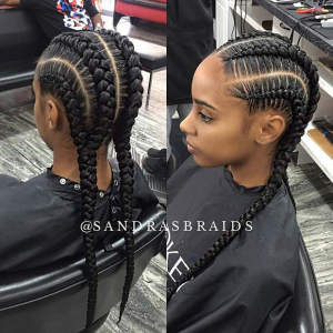 43 Cool Ways to Wear Feed In Cornrows - StayGlam