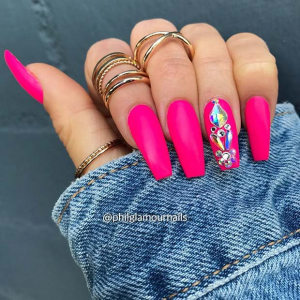 41 Elegant Nail Designs with Rhinestones - StayGlam - StayGlam