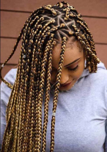 41 Pretty Triangle Braids Hairstyles You Need to See - StayGlam - StayGlam
