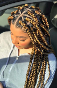 41 Pretty Triangle Braids Hairstyles You Need to See - StayGlam - StayGlam