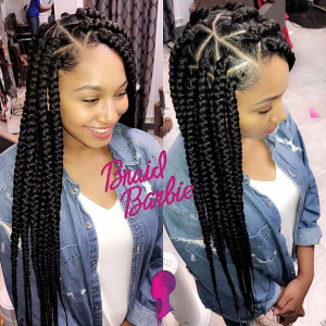 41 Pretty Triangle Braids Hairstyles You Need to See - StayGlam - StayGlam