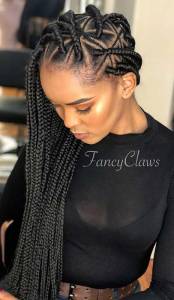 41 Pretty Triangle Braids Hairstyles You Need to See - StayGlam - StayGlam
