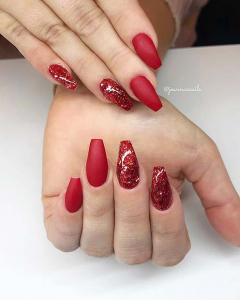 43 Best Red Acrylic Nail Designs of 2020 - StayGlam - StayGlam