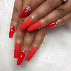 43 Best Red Acrylic Nail Designs of 2020 - StayGlam - StayGlam