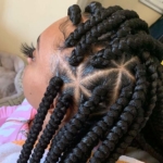 41 Pretty Triangle Braids Hairstyles You Need to See - StayGlam - StayGlam