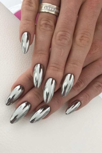 23 Stunning Silver Nails to Try in 2021 - StayGlam - StayGlam